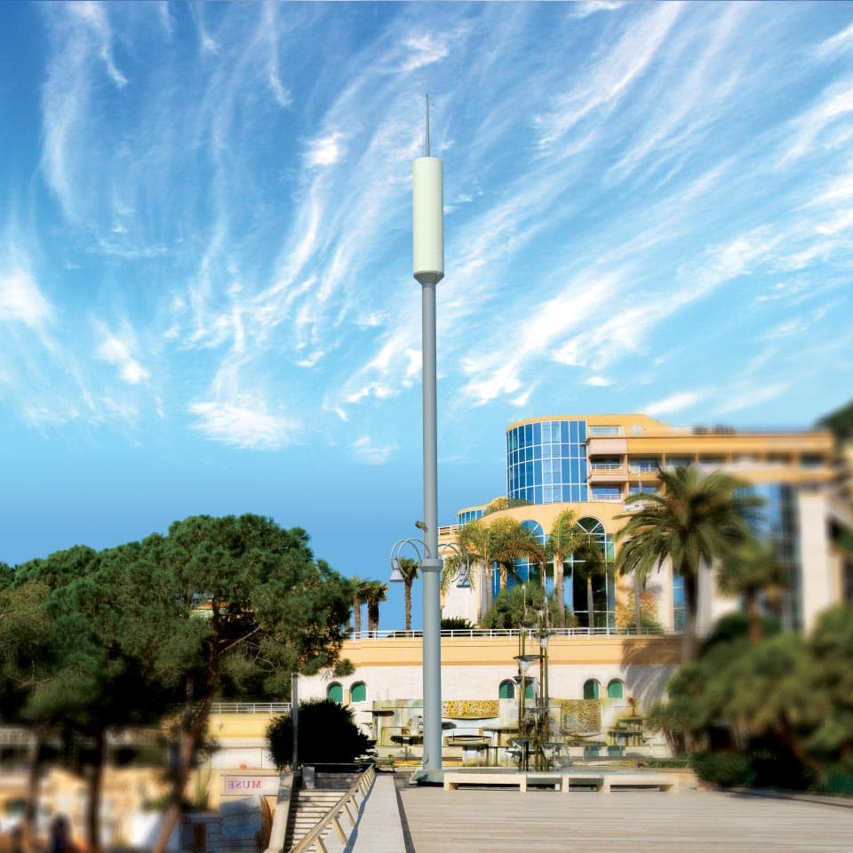 citypole, streetlight pole for telecommunications » TELESTYLE» Calzavara